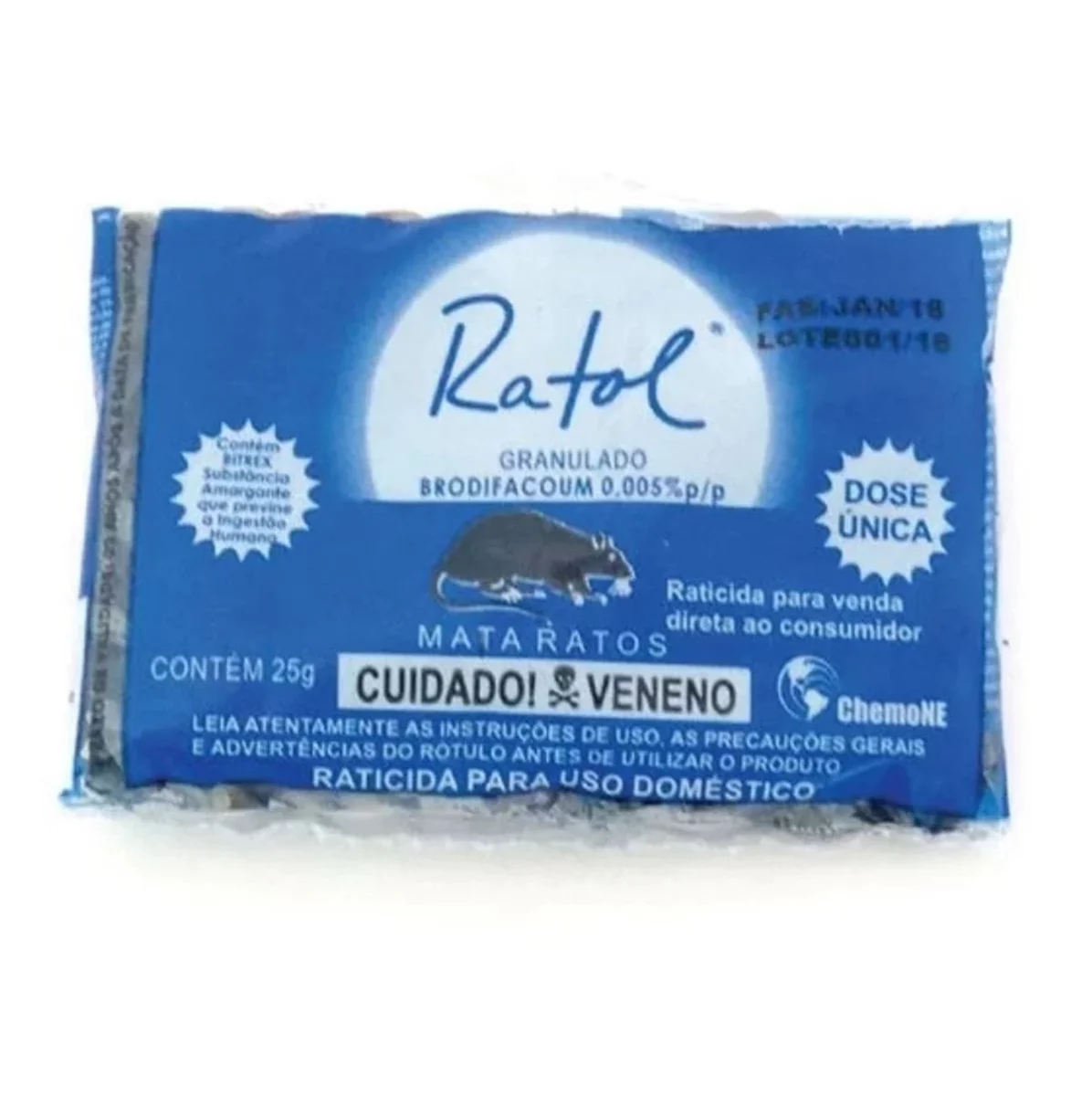 Raticida Ratol Isca 25g | Supertem