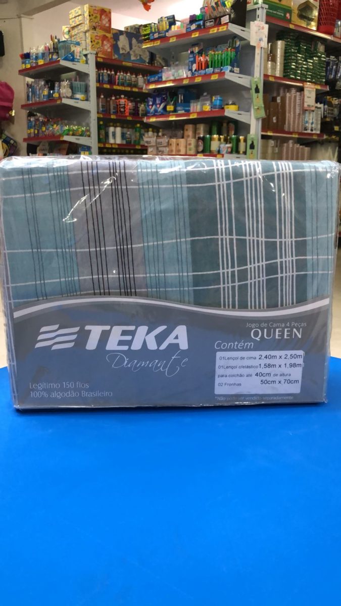 Jogo De Cama Queen Teka Diamante 4pcs | Supertem