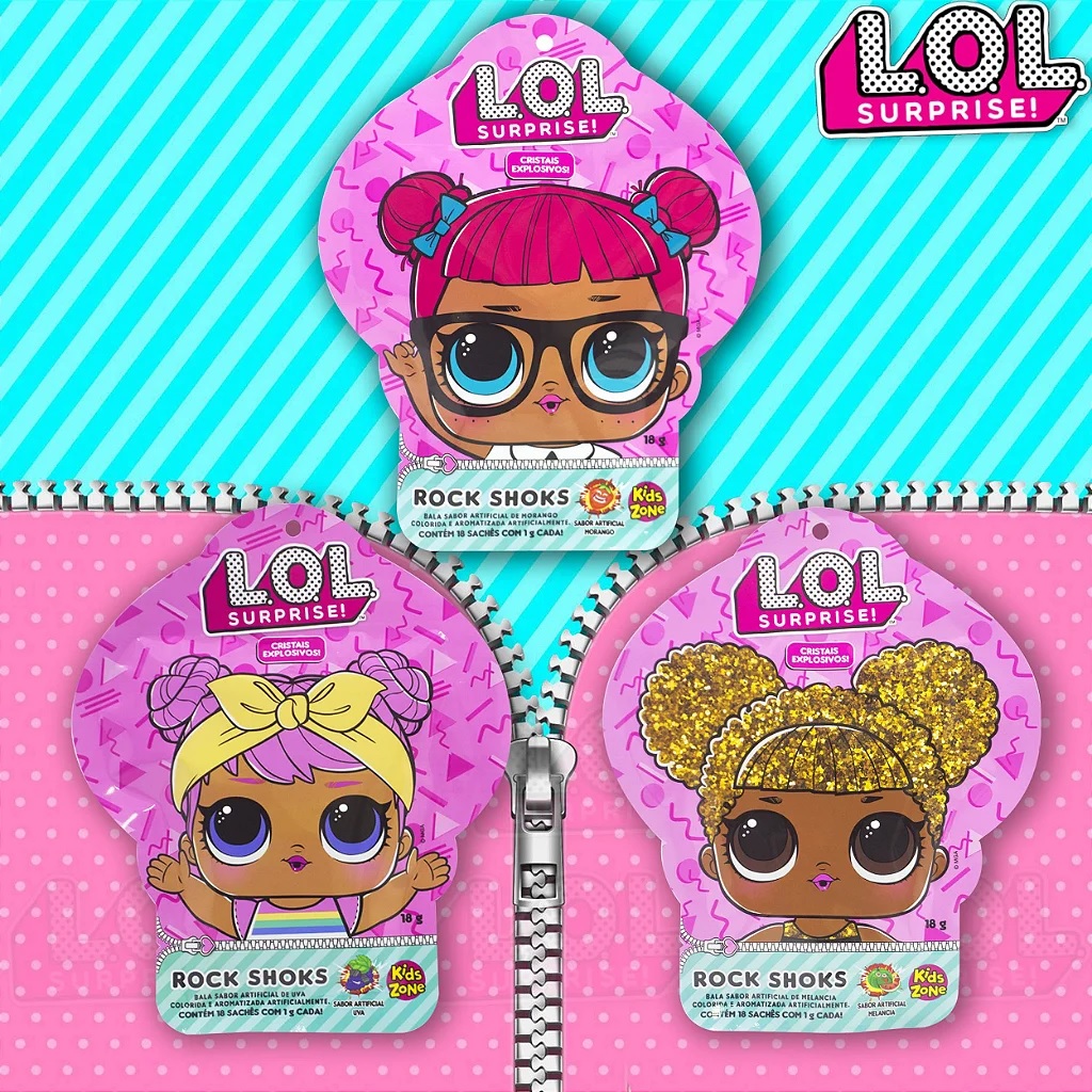Pirulito Explosivo Kids Zone Lol Surprise Rock Shoks 18g | Lojas Pinguim